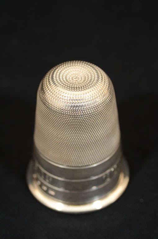 English Sterling Silver "Just A Thimble Full" Shot Cup at 1stDibs