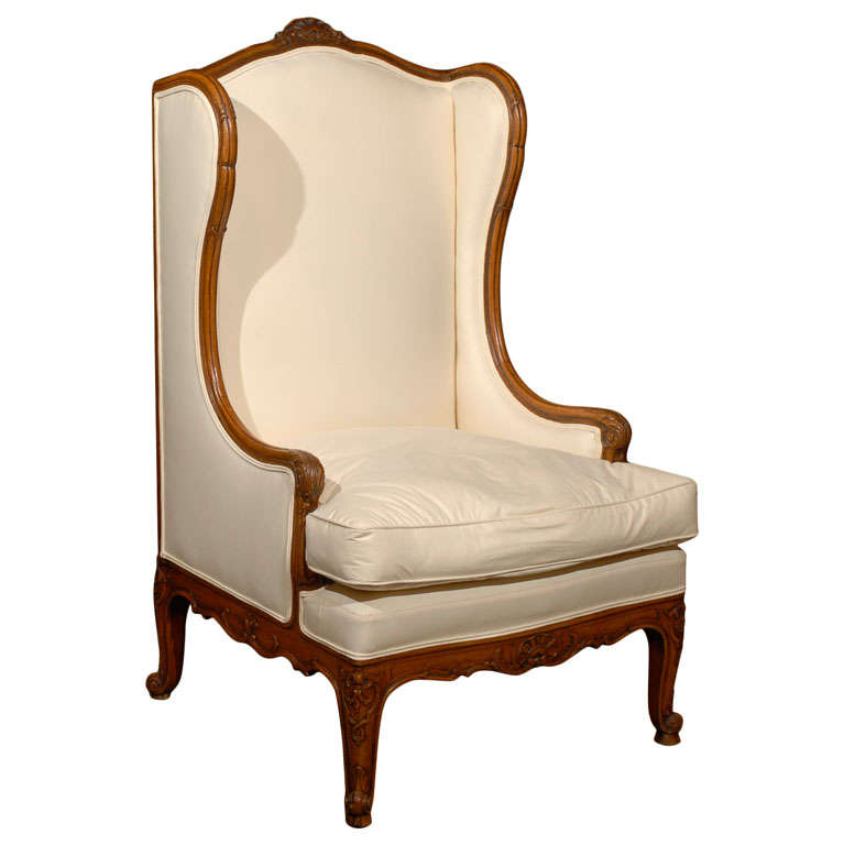 19th C. Antique French Wingback Bergere Chair at 1stDibs | french ...