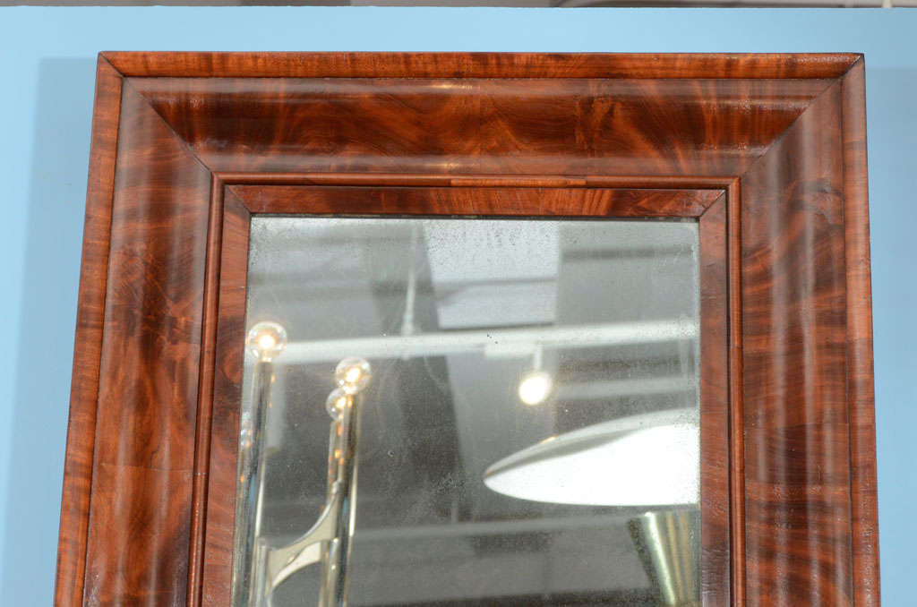 American Empire Mahogany Mirror at 1stDibs