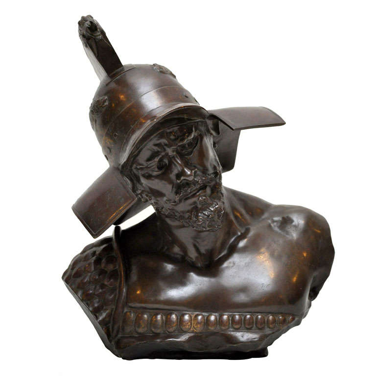 A Bust of a Gladiator by Richard Aurili at 1stDibs