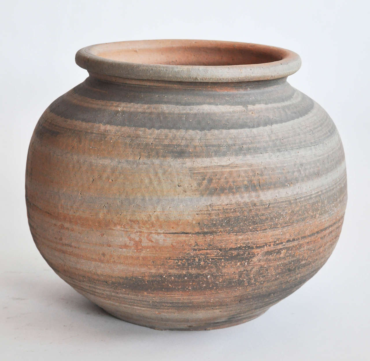 Pair of Handmade Early 20th Century Cantonese Ceramic Pots at 1stDibs