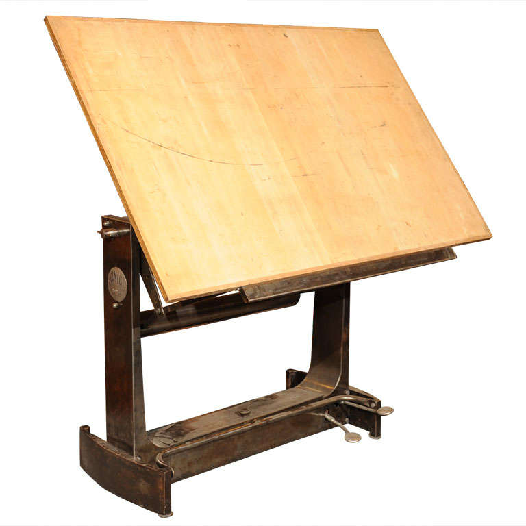 French Industrial Architects Table at 1stDibs