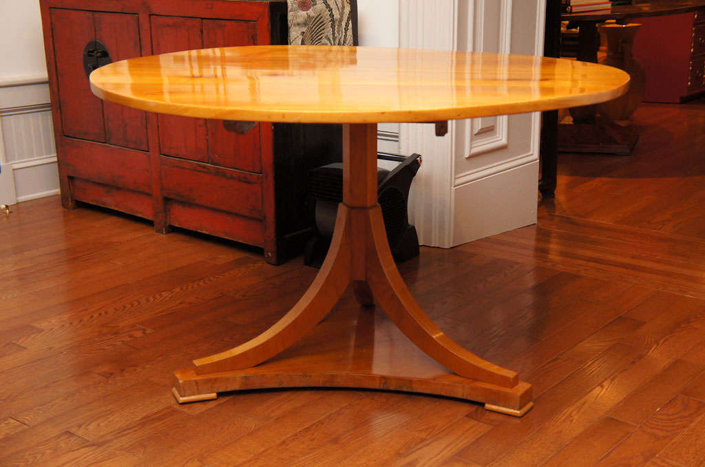 Biedermeier - Style Fruitwood Dining Table With Round Top For Sale at ...