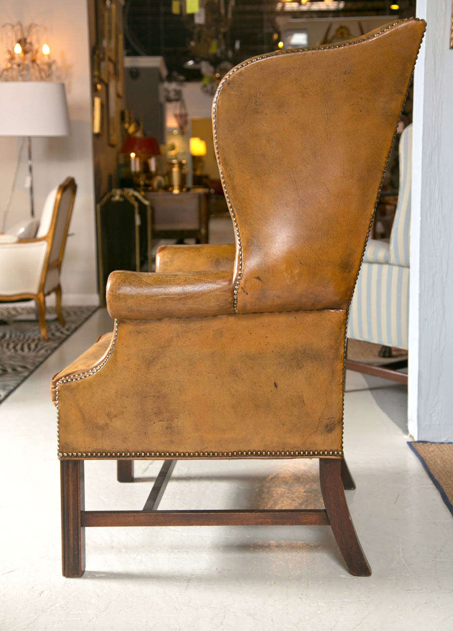 1920's Leather Wingback Chair at 1stDibs | 1920 wingback chair, 1920s ...