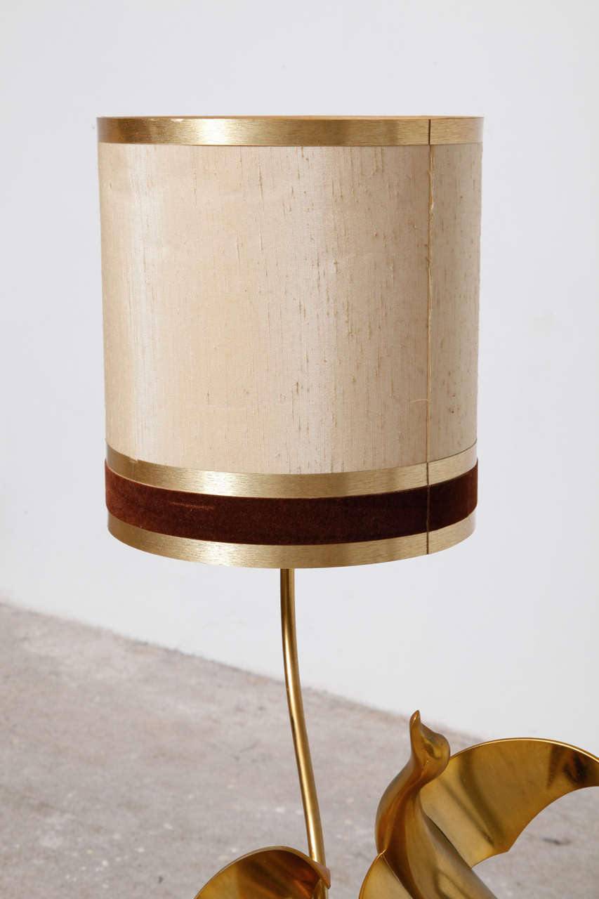 Brass Table Lamp with Flying Birds, Italy For Sale at 1stDibs | brass ...