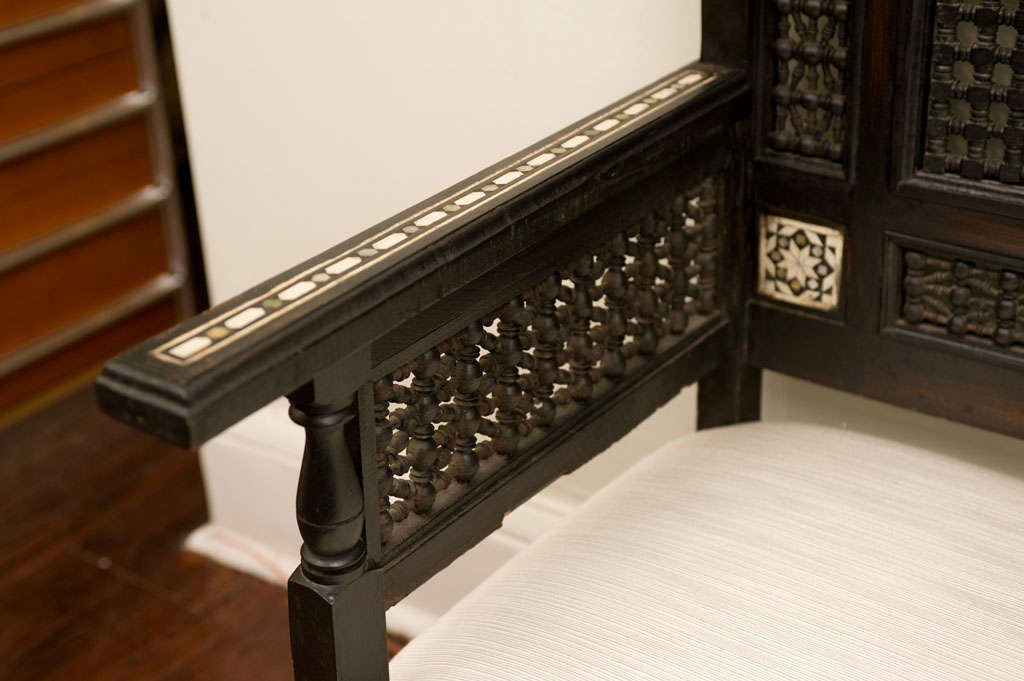Vintage Moorish Bench at 1stDibs