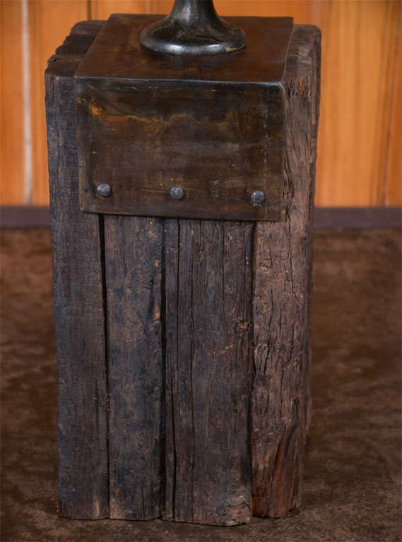 Anvil Oval End Table at 1stDibs