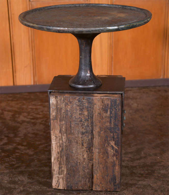 Anvil Oval End Table at 1stDibs