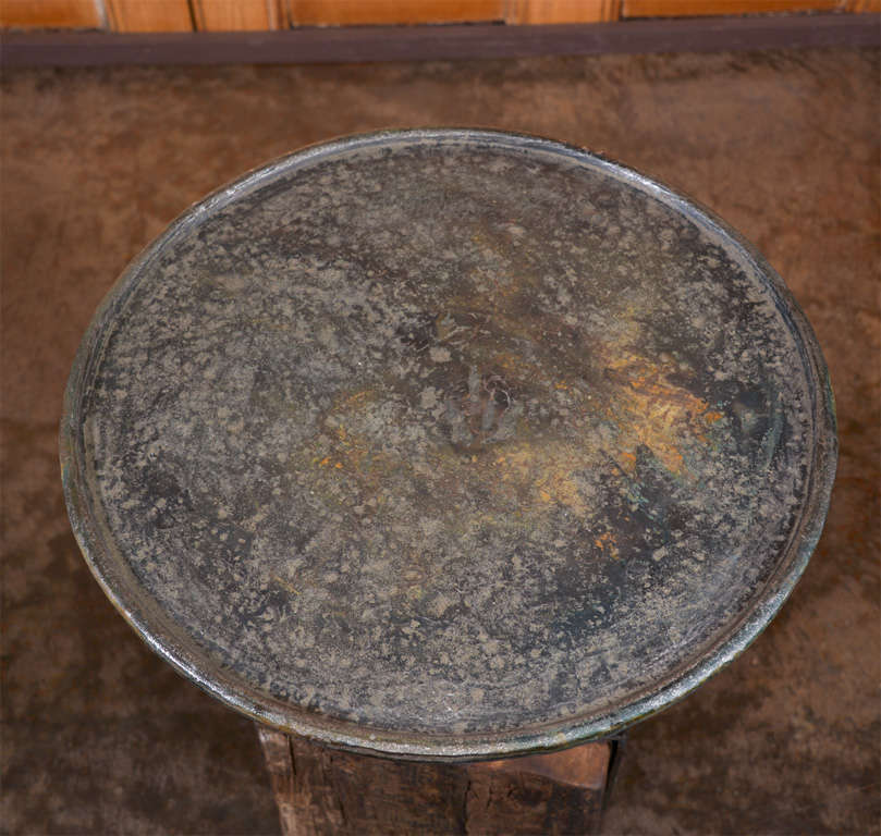 Anvil Oval End Table at 1stDibs