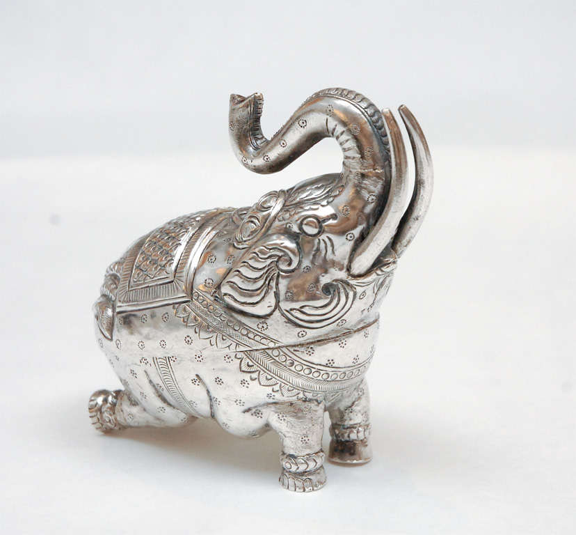 Set of Two Sterling Silver Elephant Boxes at 1stDibs
