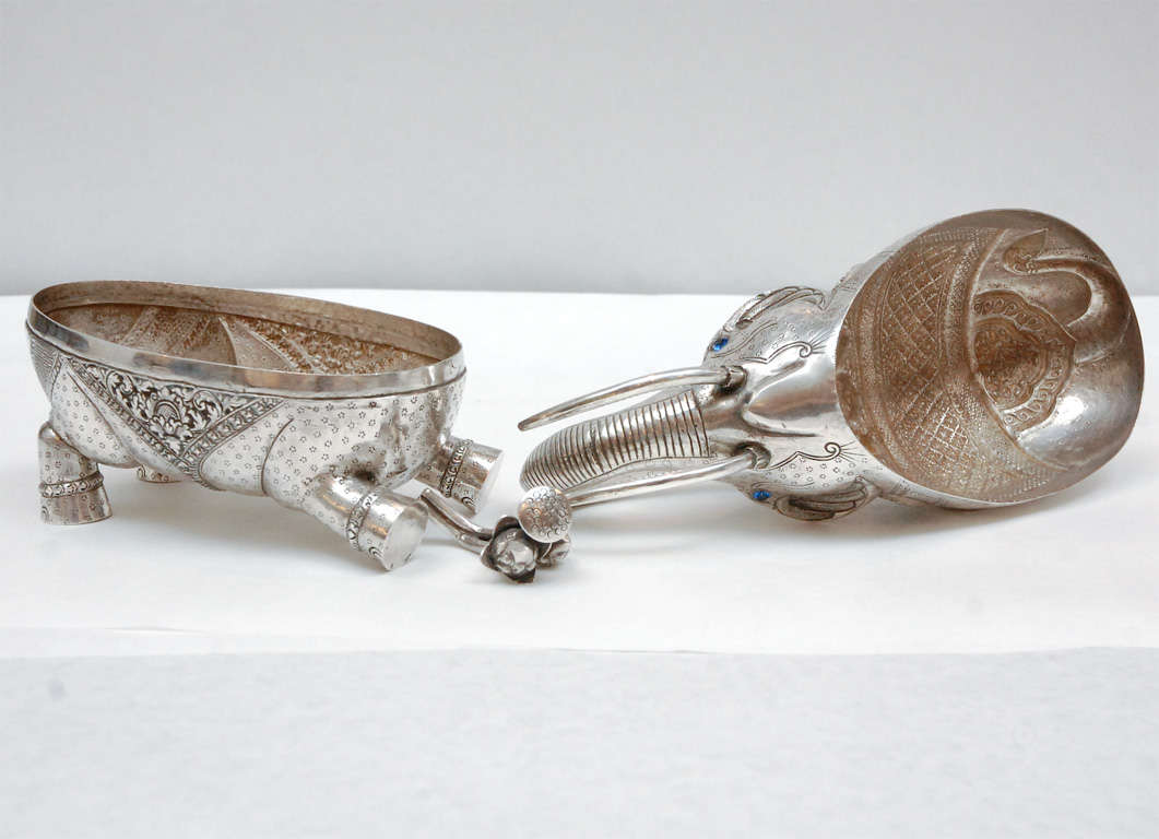 Set of Two Sterling Silver Elephant Boxes at 1stDibs