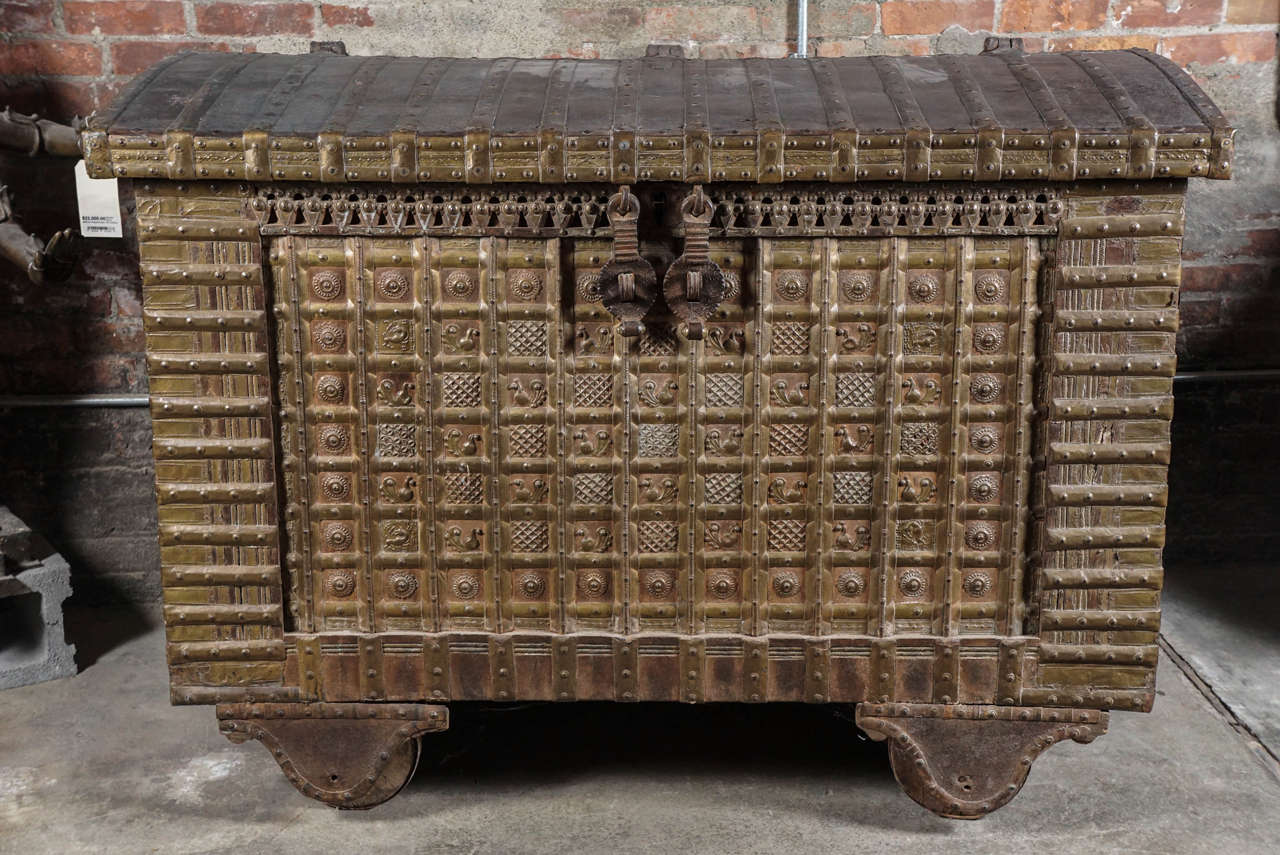 Teak and Iron Damchiya Dowry Chest, circa 1870 For Sale at 1stDibs ...