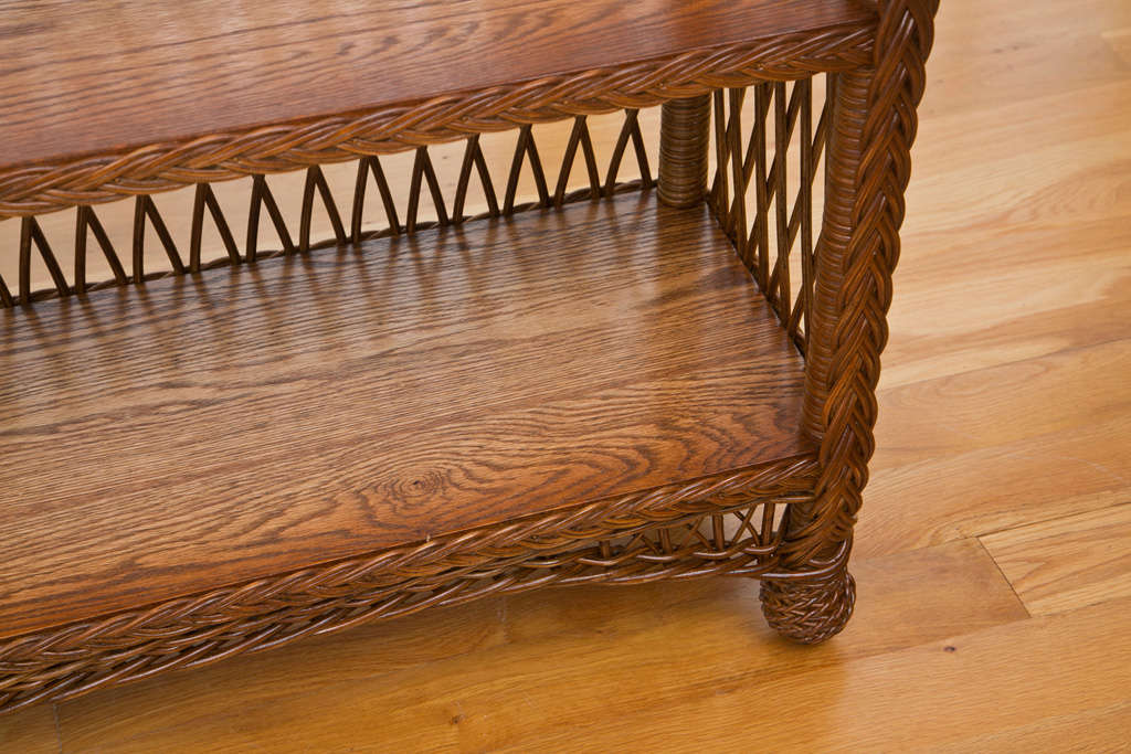 Wicker Bookcase at 1stDibs | white wicker bookshelf, wicker bookcase ...