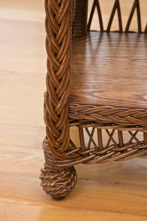 Wicker Bookcase at 1stDibs | white wicker bookshelf, wicker bookcase ...