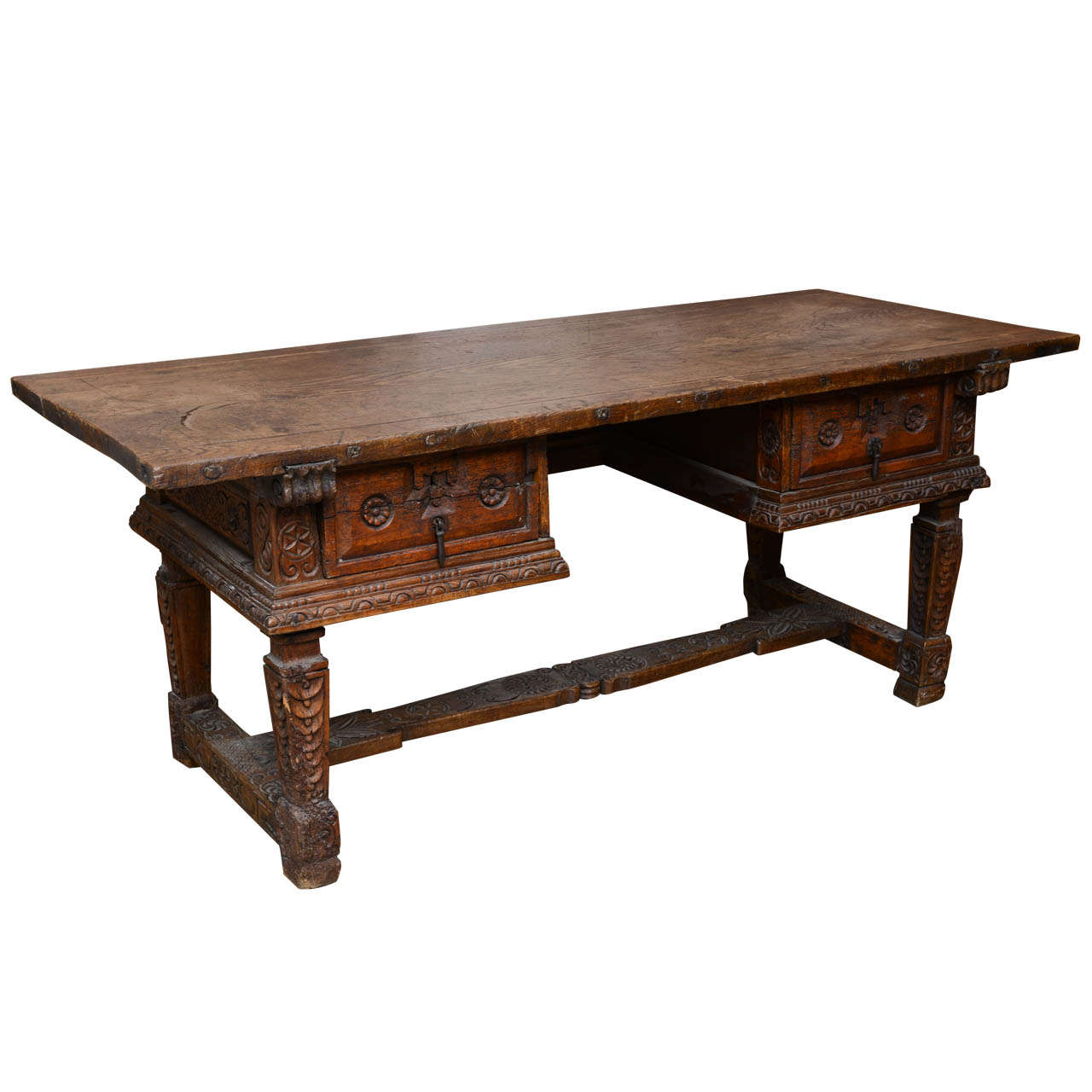 Hand Carved Monk's Desk at 1stDibs | monk desk