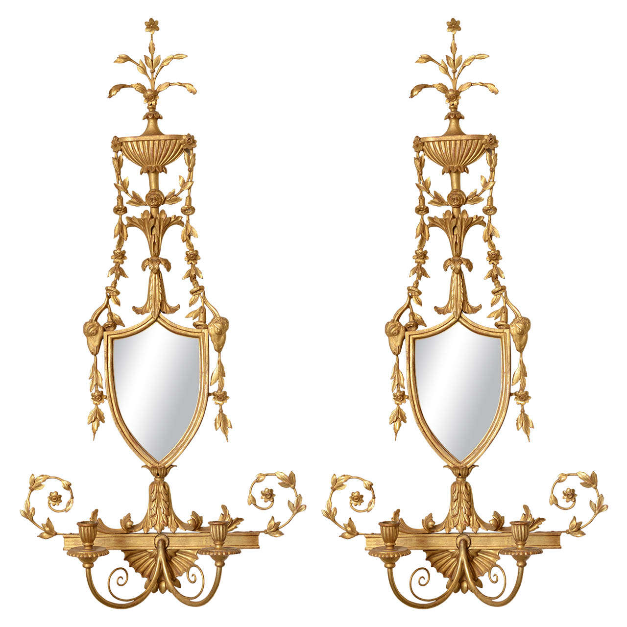 Pair of Zinc Finials For Sale at 1stDibs