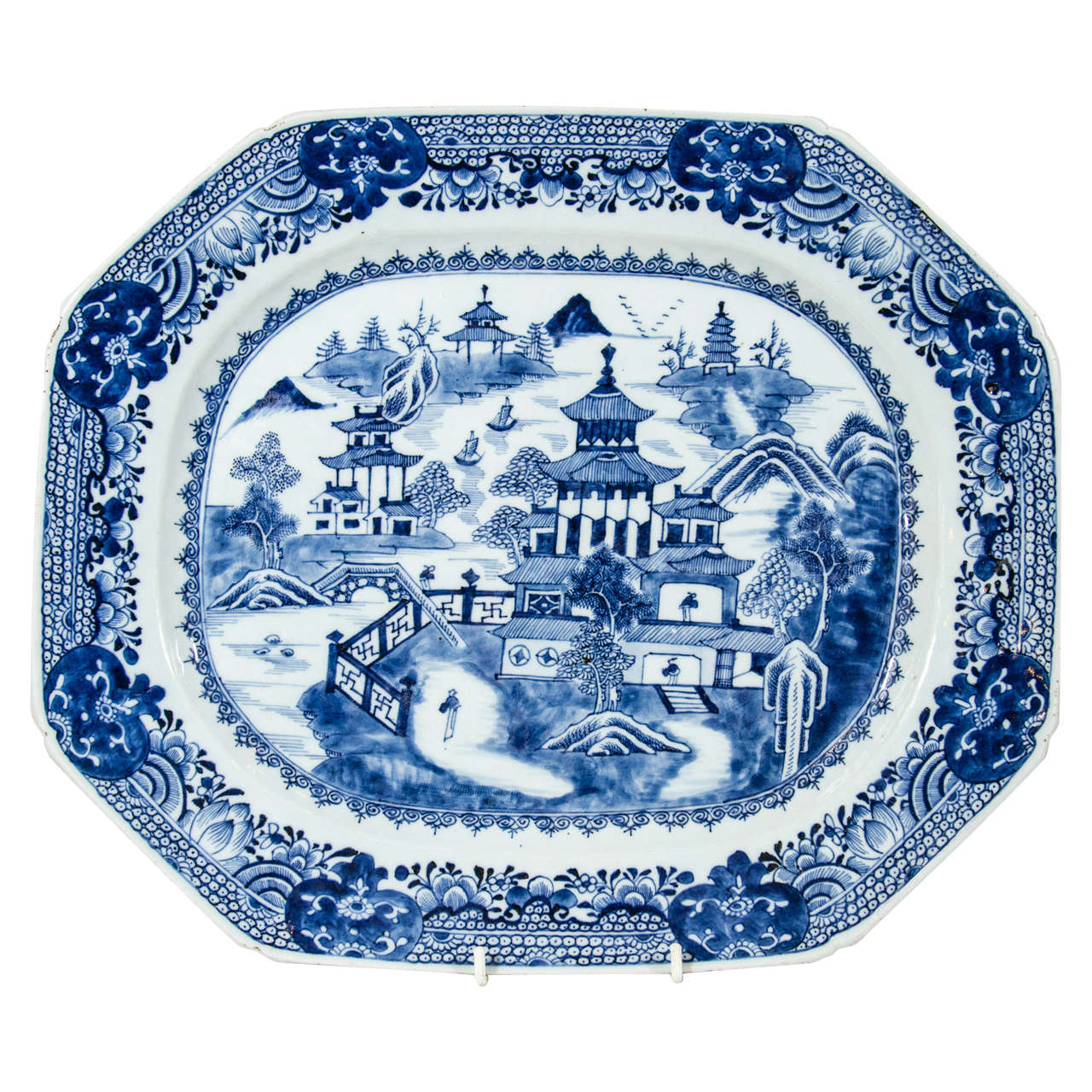 18th Century Chinese Blue and White Porcelain Platter at 1stDibs | blue ...