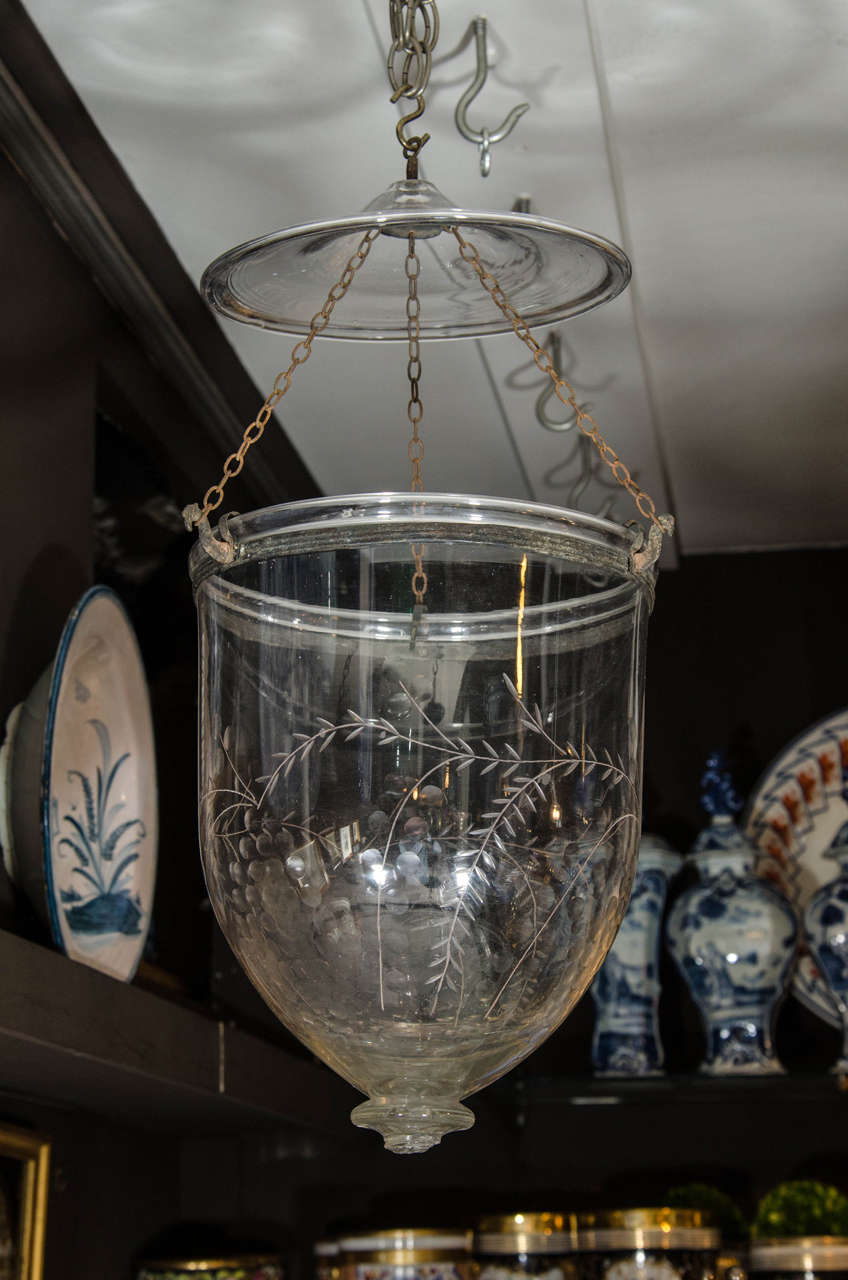 Antique English Glass Bell Lantern Made circa 1880 at 1stDibs | antique ...