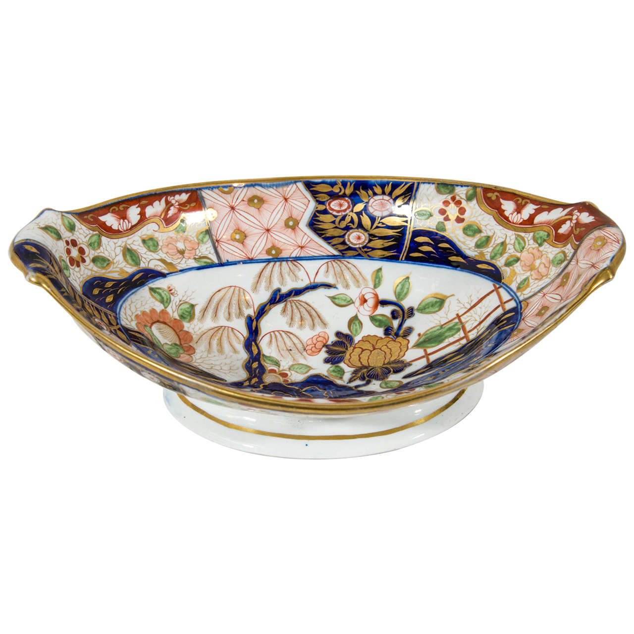 Antique Spode Porcelain Rock and Tree Pattern Compote at 1stDibs