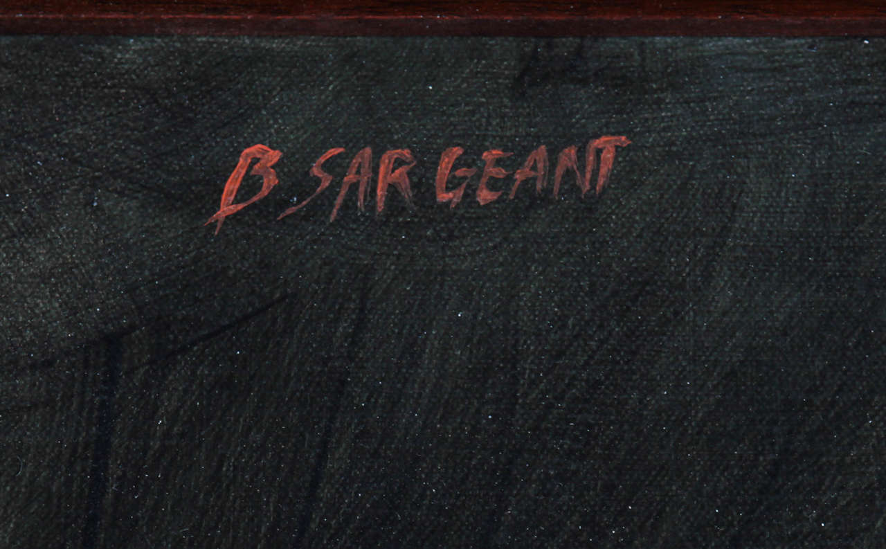 Untitled Group of Athletes by Mark Beard, Oil on Canvas at 1stDibs