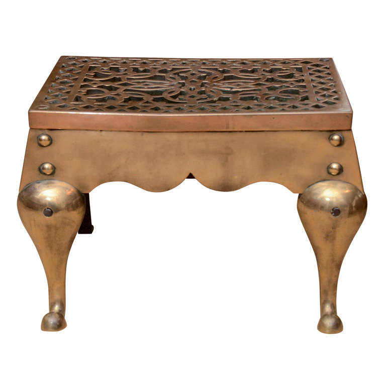 Early 19th Century Georgian Brass Footstool at 1stDibs