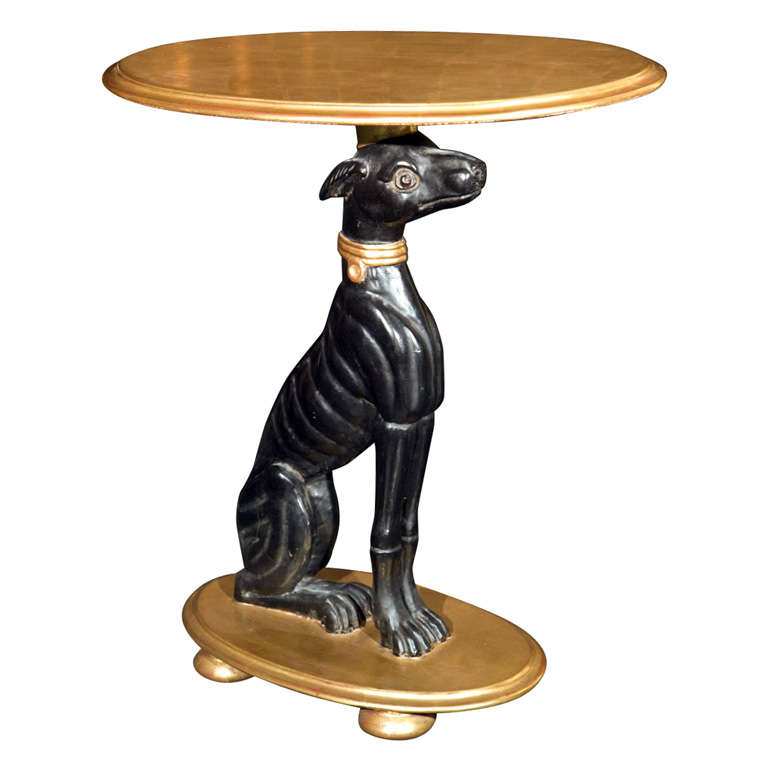 Carved Dog Table at 1stDibs