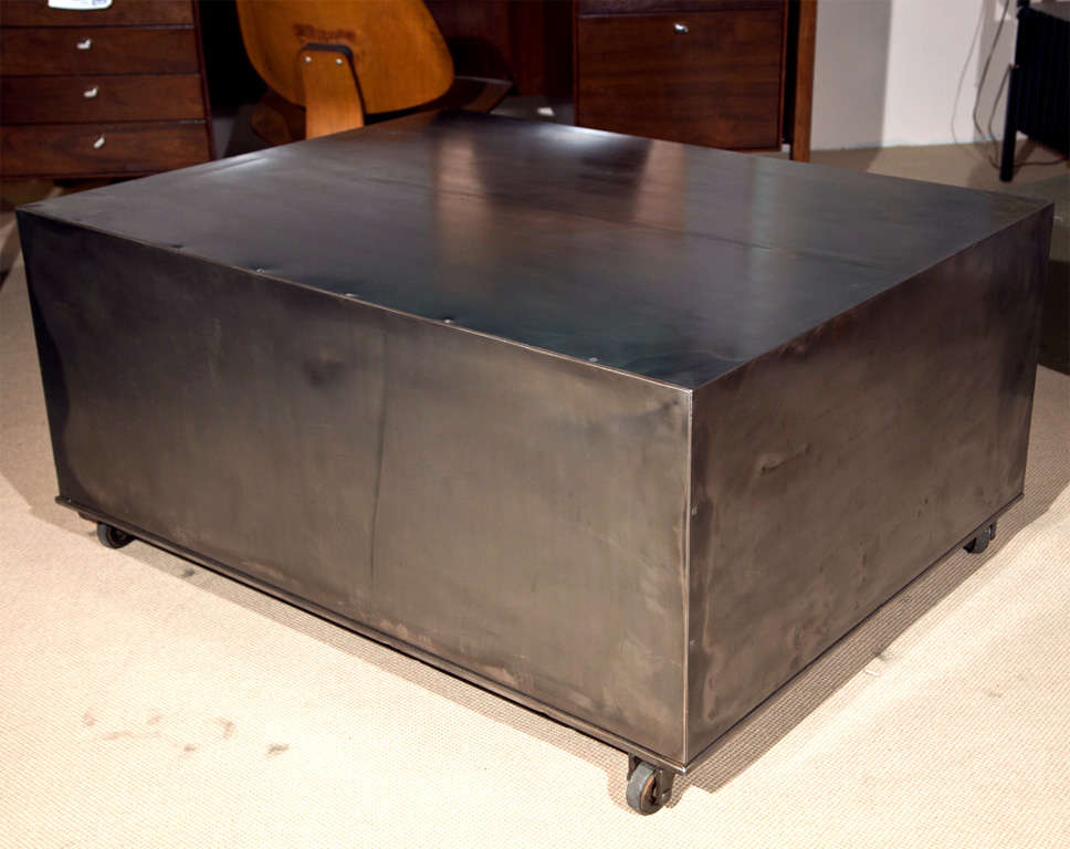 Industrial Steel Map Case at 1stDibs