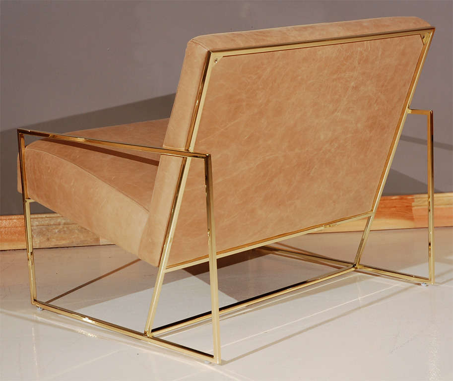 Brass Thin-Frame Chairs at 1stDibs | thin frame lounge chair, thin ...