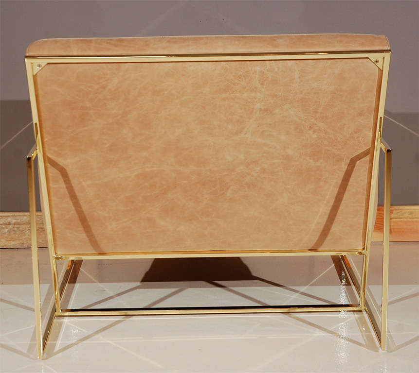 Brass Thin-Frame Chairs at 1stDibs | thin frame lounge chair, thin ...