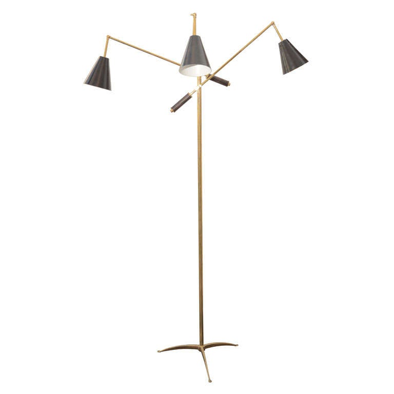 Italian Multi Arms Floor Lamp by Stilnovo at 1stDibs