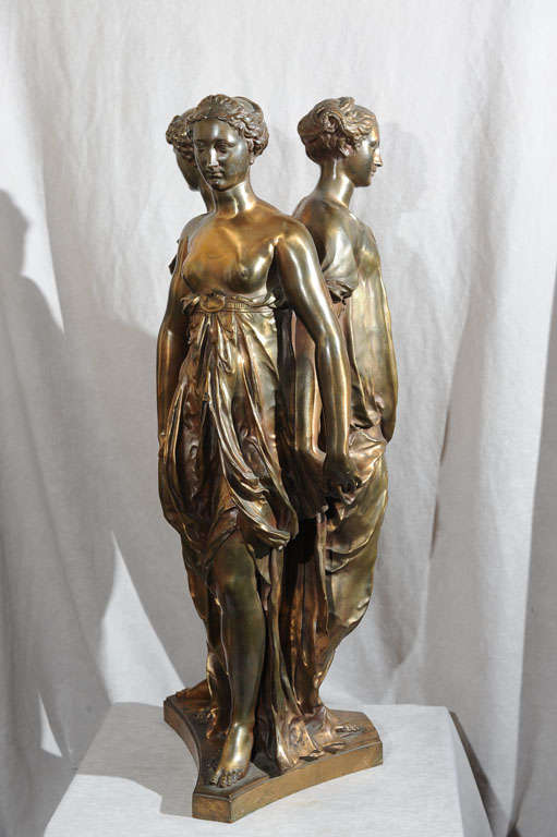 Monumental Bronze of The Three Graces at 1stDibs