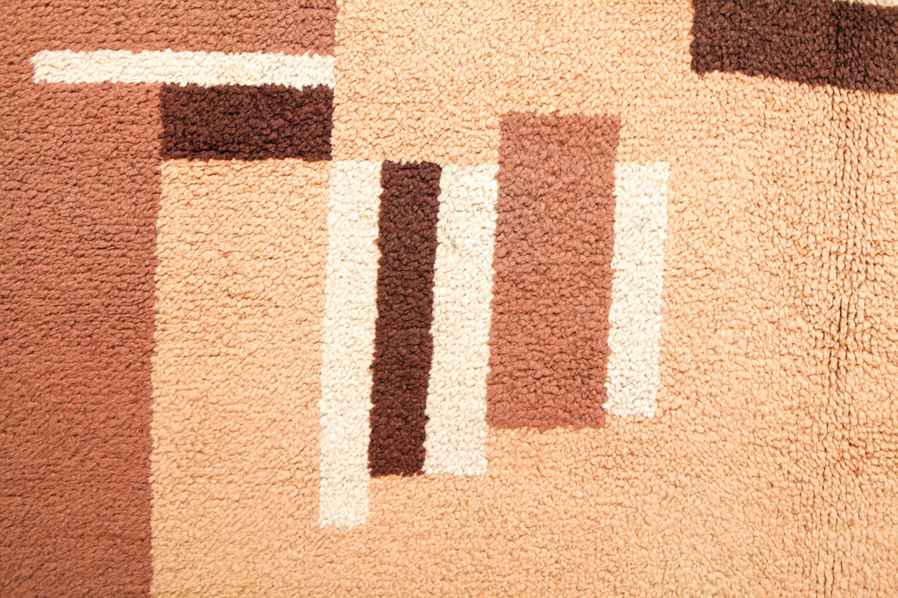 French Art Deco Wool Rug Monogrammed AF 1930's For Sale at 1stDibs ...