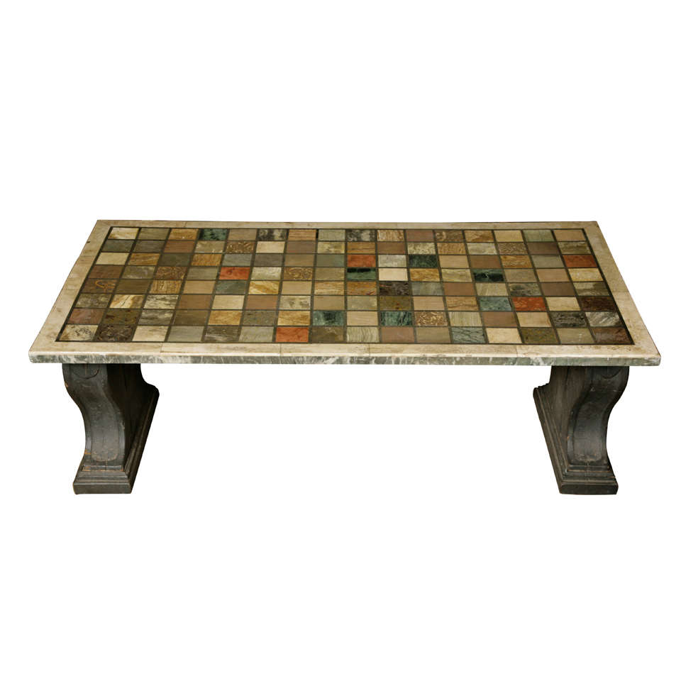 The Specimen Marble Top Low Table at 1stDibs