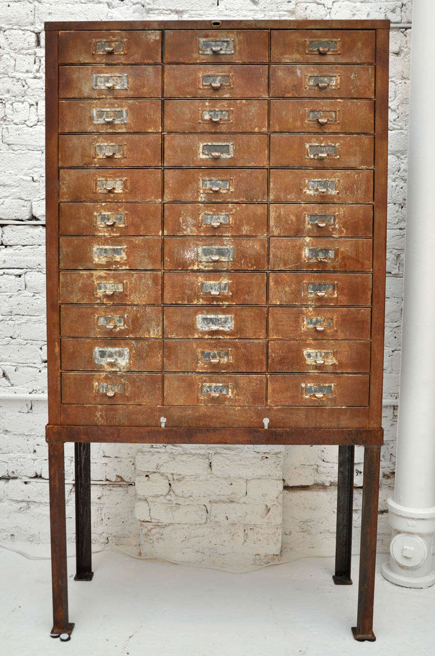 Industrial Filing Cabinet at 1stDibs