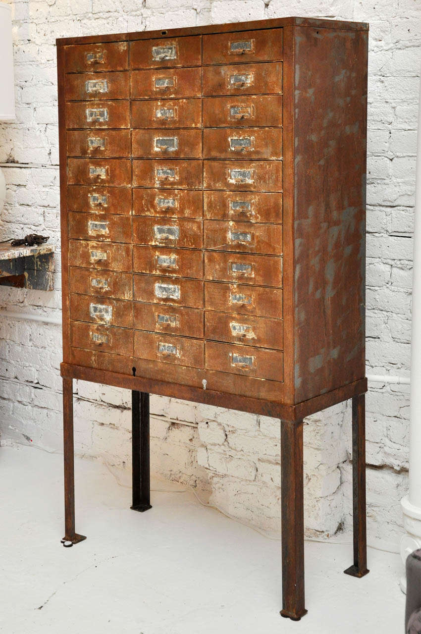 Industrial Filing Cabinet at 1stDibs