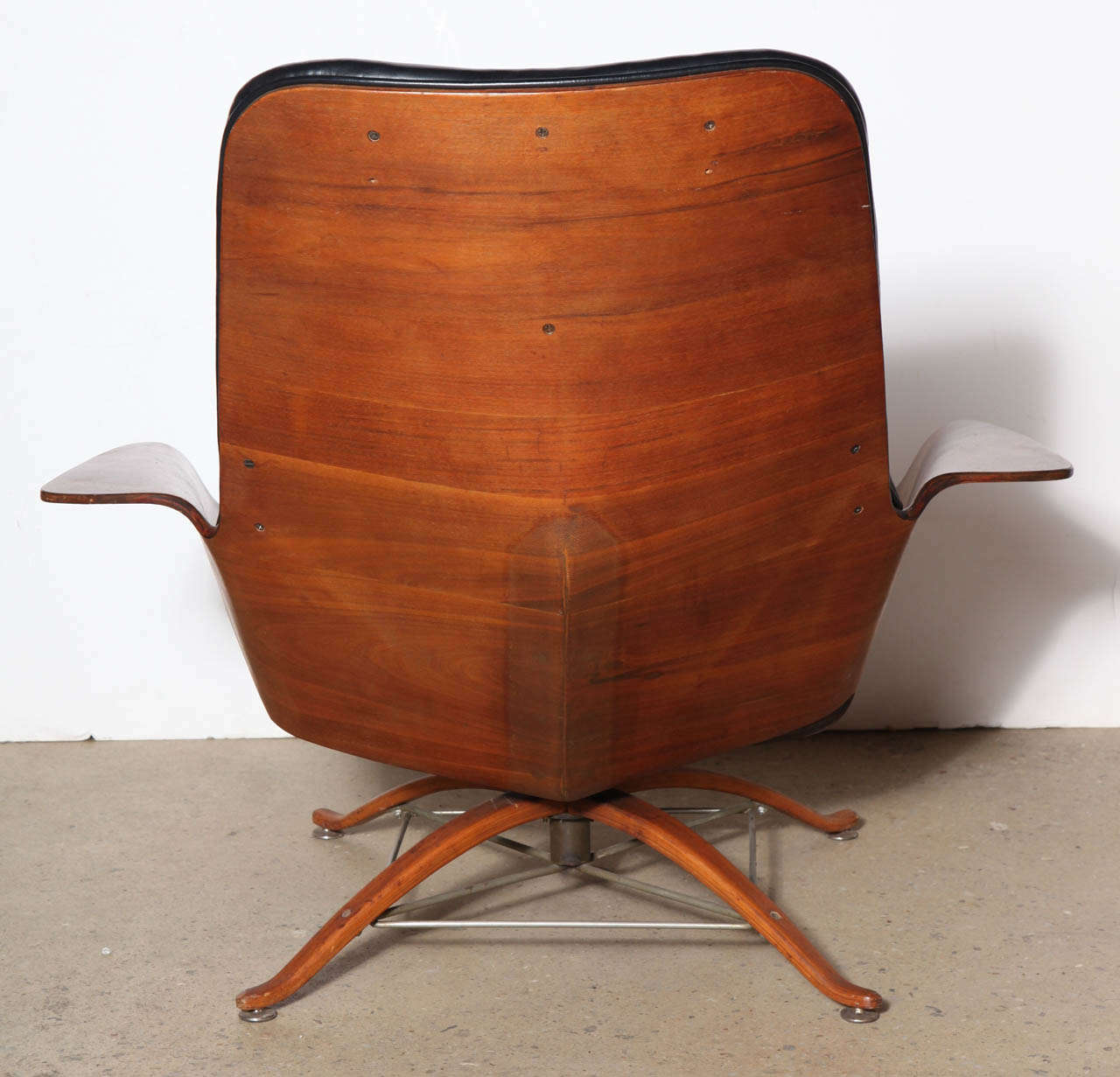 early George Mulhauser Lounge Chair and Ottoman at 1stDibs