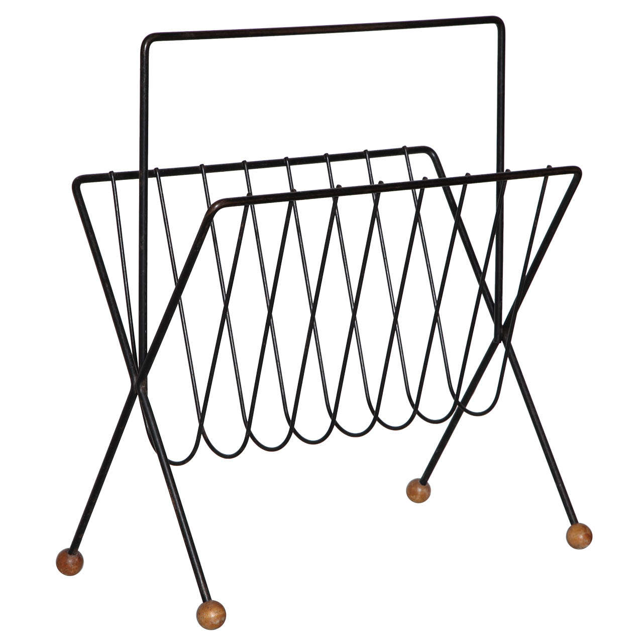 1950's Atomic Magazine Rack at 1stDibs