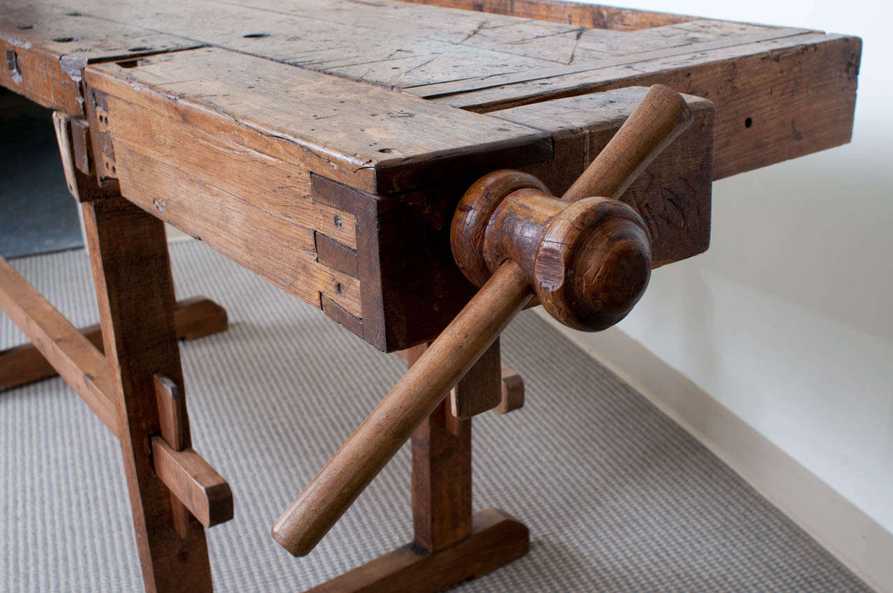 Oak Carpenter's Workbench at 1stDibs