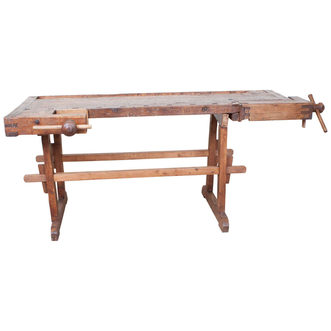 Oak Carpenter's Workbench at 1stDibs