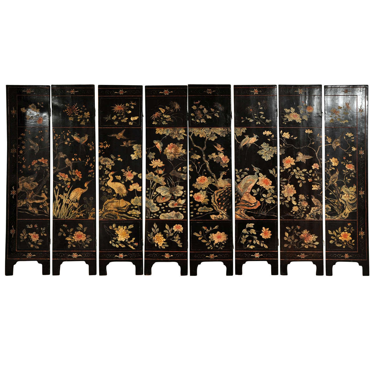 Chinese Coromandel Double Sided Screen, Circa1860 at 1stDibs
