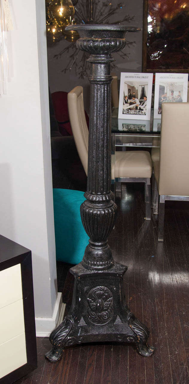 Pair of 19th Century Cast Iron Candlesticks at 1stDibs | antique cast ...