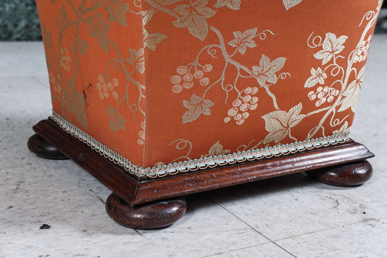 Victorian Period Mahogany Storage Ottoman at 1stDibs