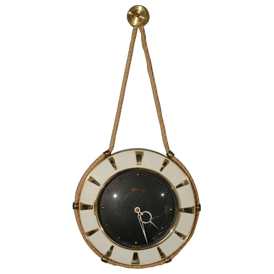 German Rope Wall Clock at 1stDibs