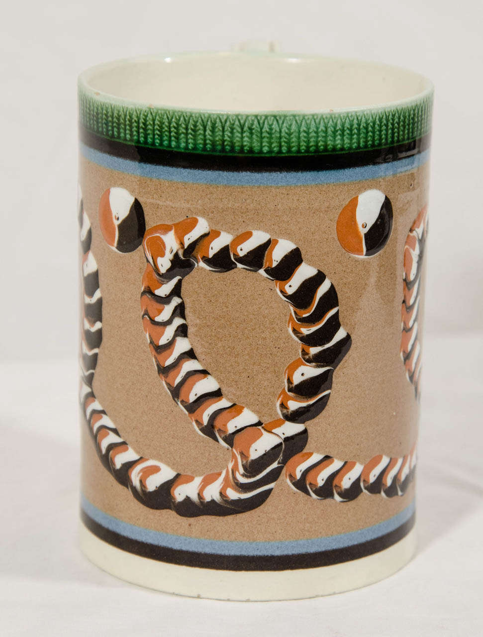 Mocha Ware Mug with Cat's Eye and Earthworm Decoration at 1stDibs ...