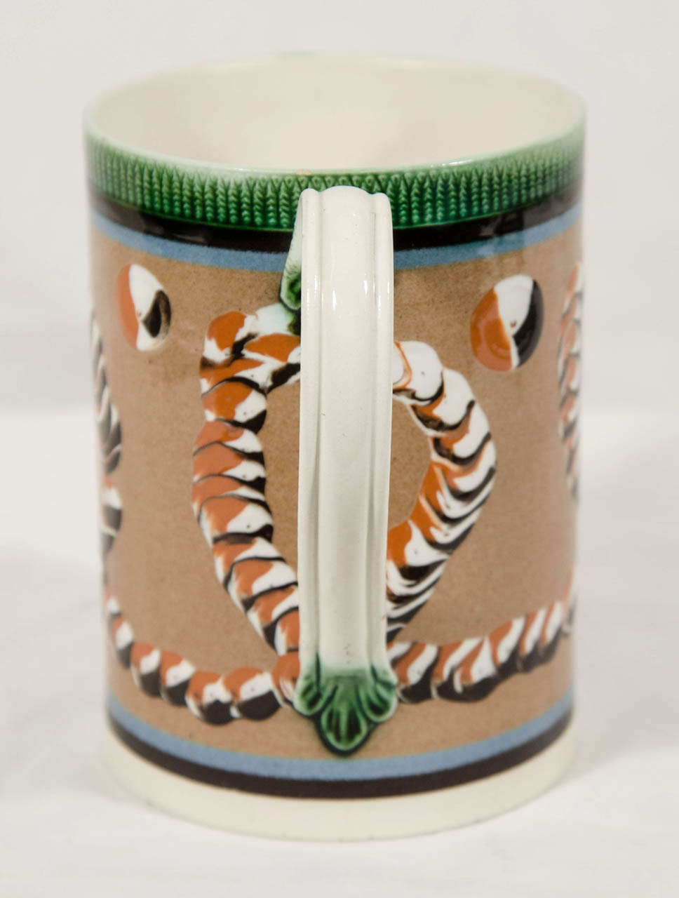 Mocha Ware Mug with Cat's Eye and Earthworm Decoration at 1stDibs ...