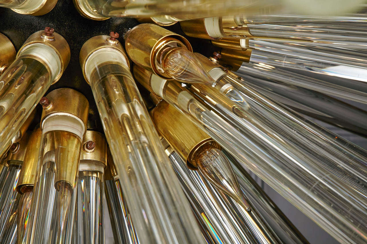 Amazing Glass Chandelier at 1stDibs
