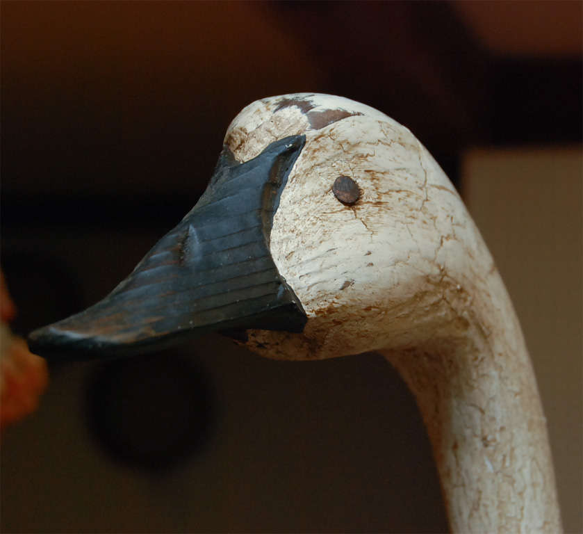 Reproduction hand carved swan at 1stDibs