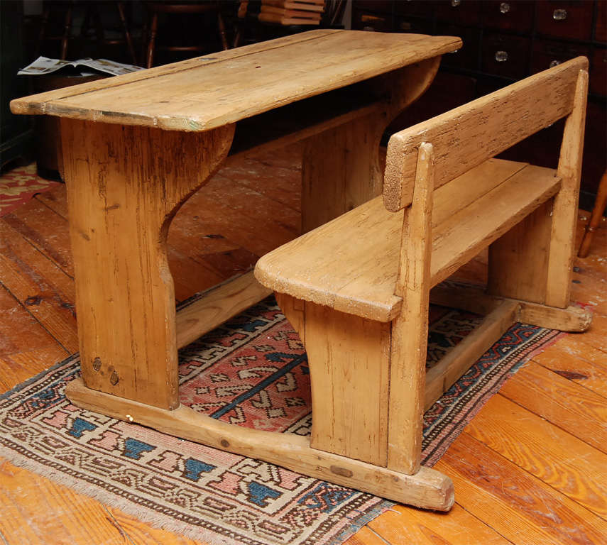 Two seater English school desk at 1stDibs | old wooden school desk, 2 ...