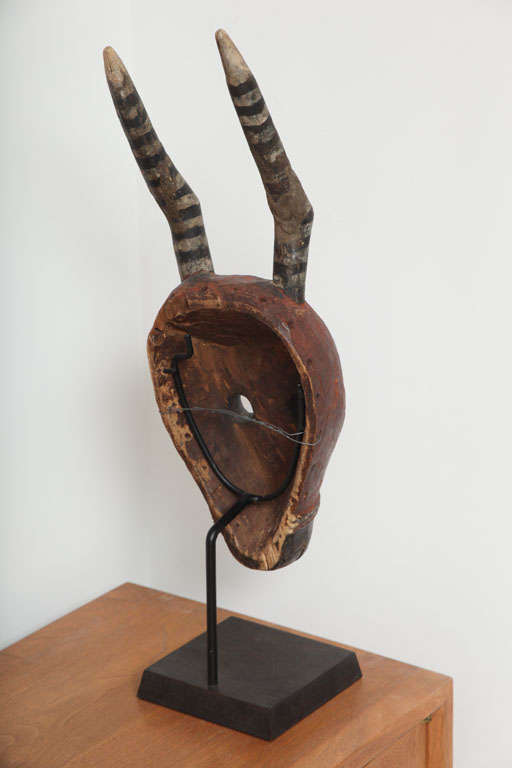 Pende Horned Spirit Mask For Sale at 1stDibs