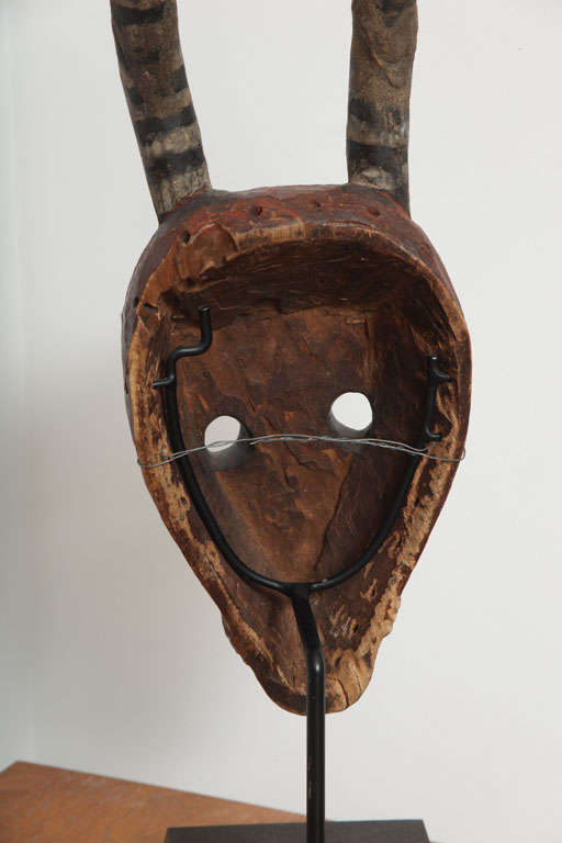 Pende Horned Spirit Mask For Sale at 1stDibs